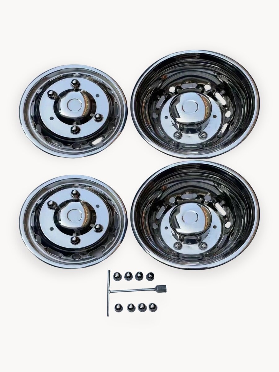 Колпаки на колеса из нержавеющей стали R16 Мерседес Спринтер (4 шт)