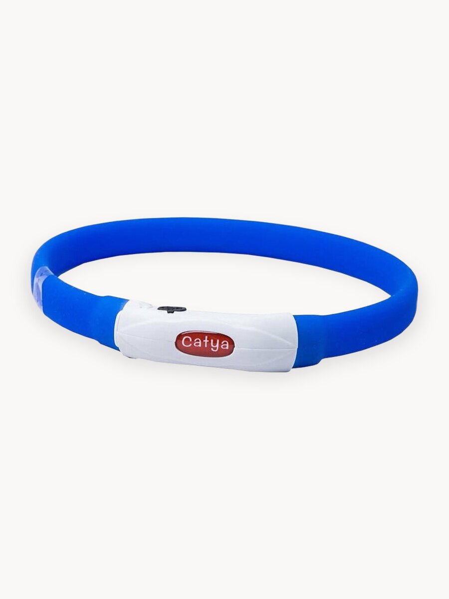 Ошейник для собак/ светящийся ошейник/ собачий ошейник LED 40см ZOOWELL, синий