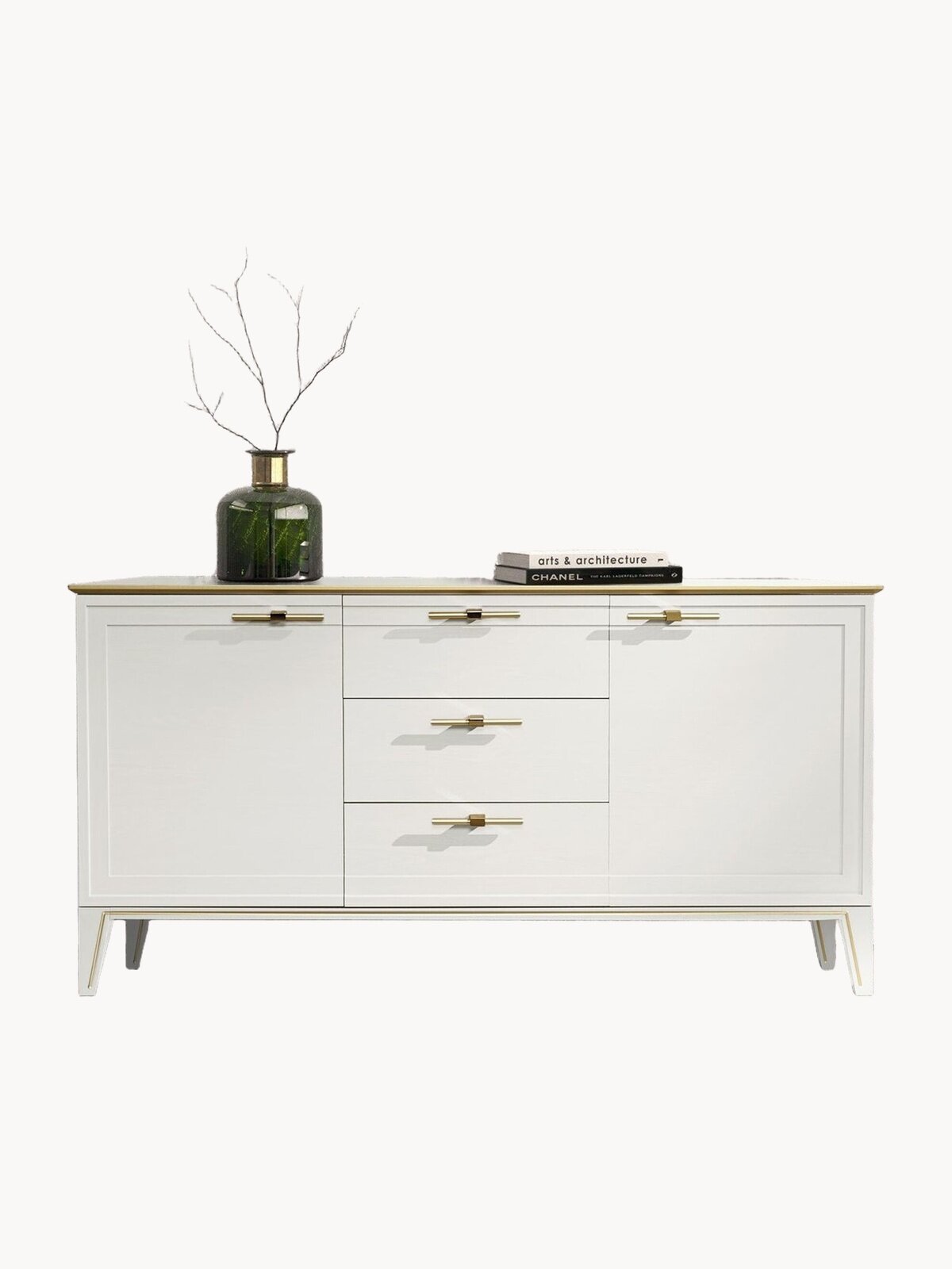 Комод Dana Palmari P0110, МДФ, на 1500 мм, цвет Нейтральный белый