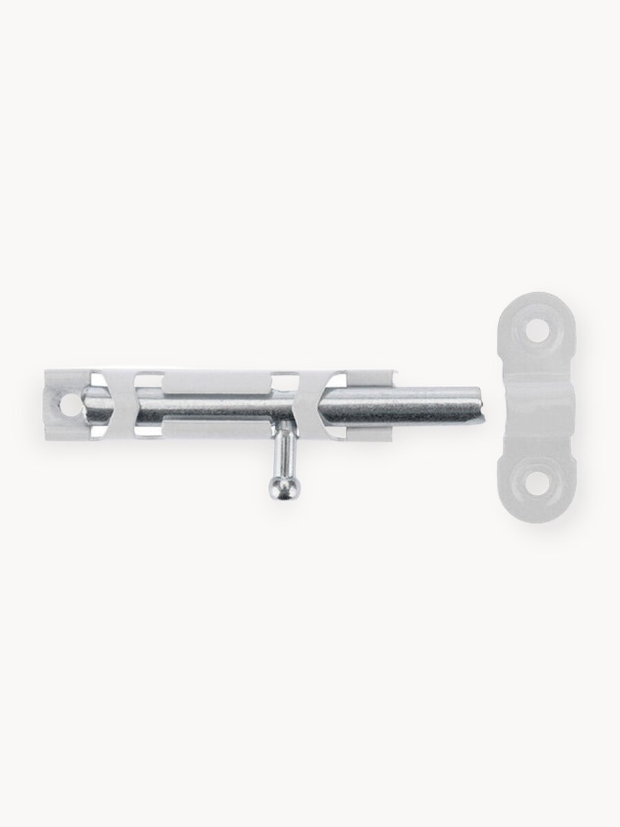 Накладная задвижка/щеколда ЗТ-60 четыре сезона с полимером для дверей и окон