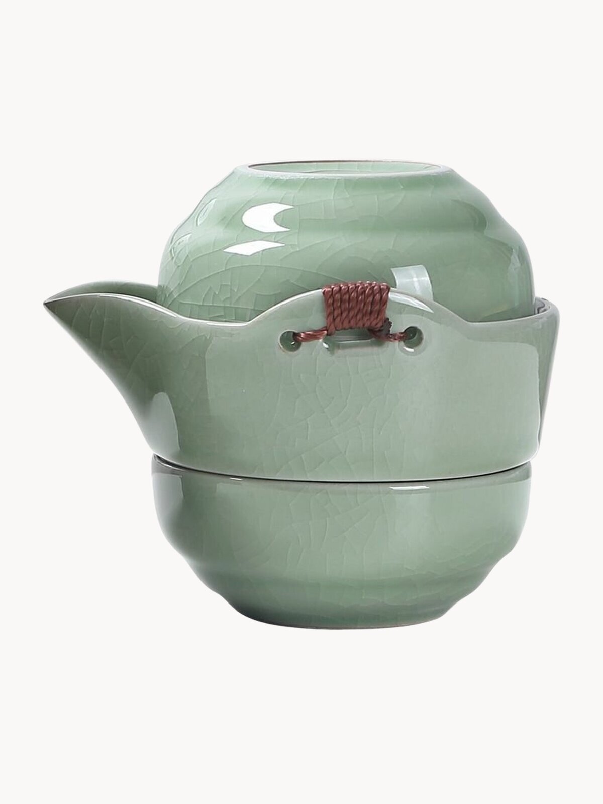 Гайвань с двумя пиалами для чая "Катунь", 180 мл, набор для чайной церемонии