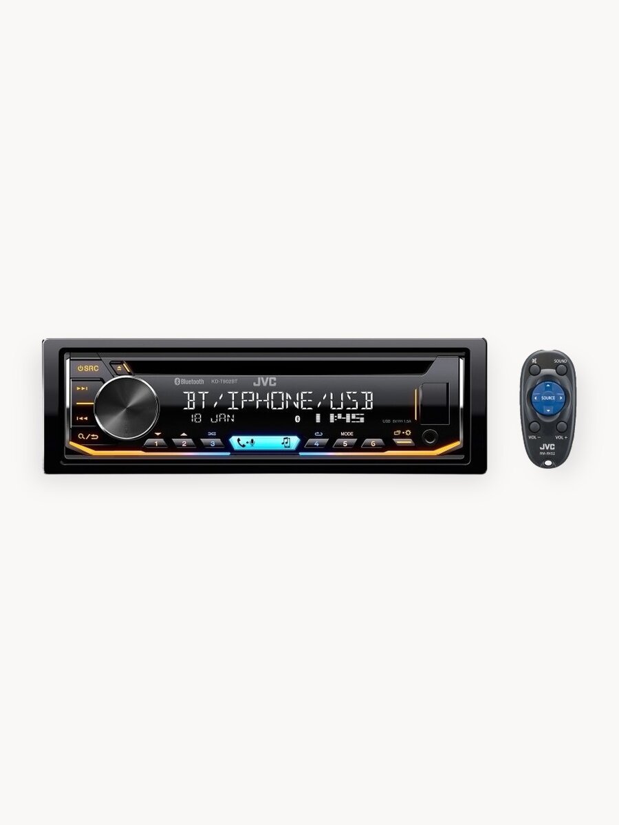 Автомагнитола-CD JVC KD-T902BT DSP, с Bluetooth, 4х50 Вт, 1DIN
