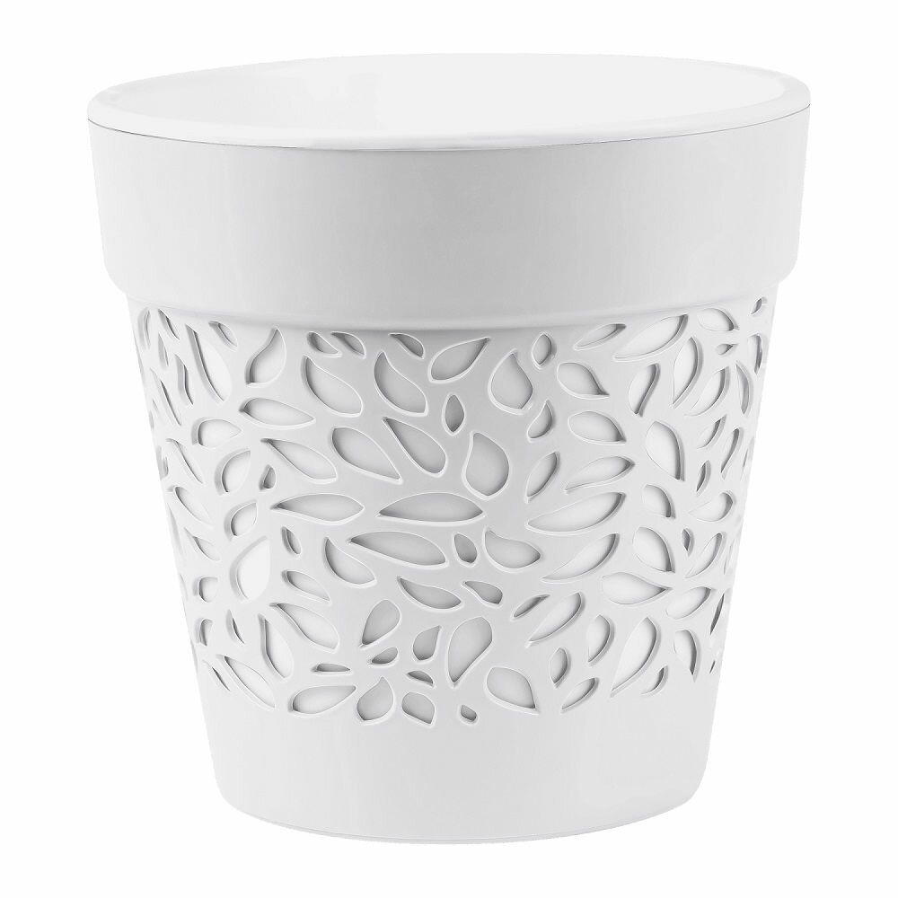 Кашпо ВМС "Блоссом" 3,5 л, пластик, белое