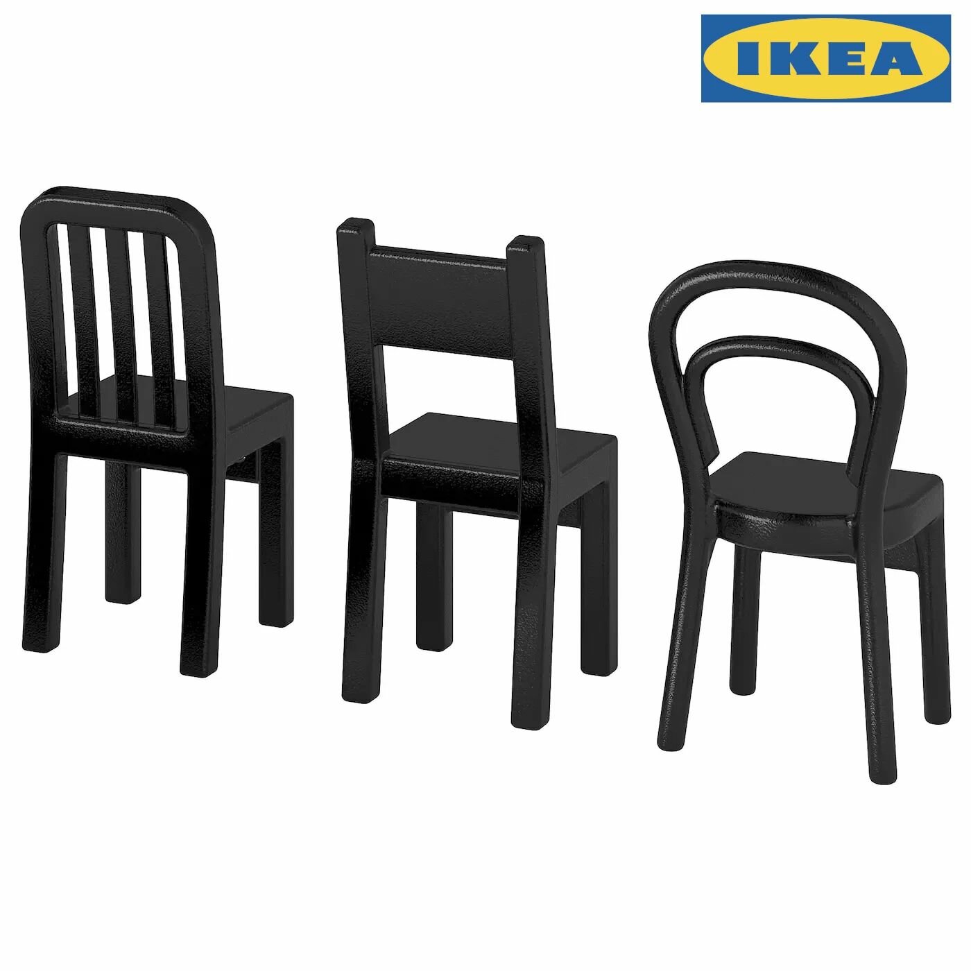 Крючки-стулья настенные IKEA FJANTIG (икеа фьйантиг) 3 шт
