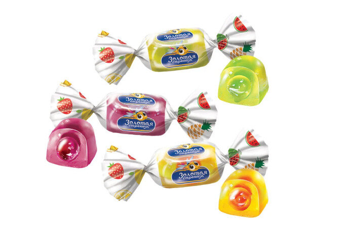 Конфеты "золотая стрекоза" желейные с натуральным соком 1кг