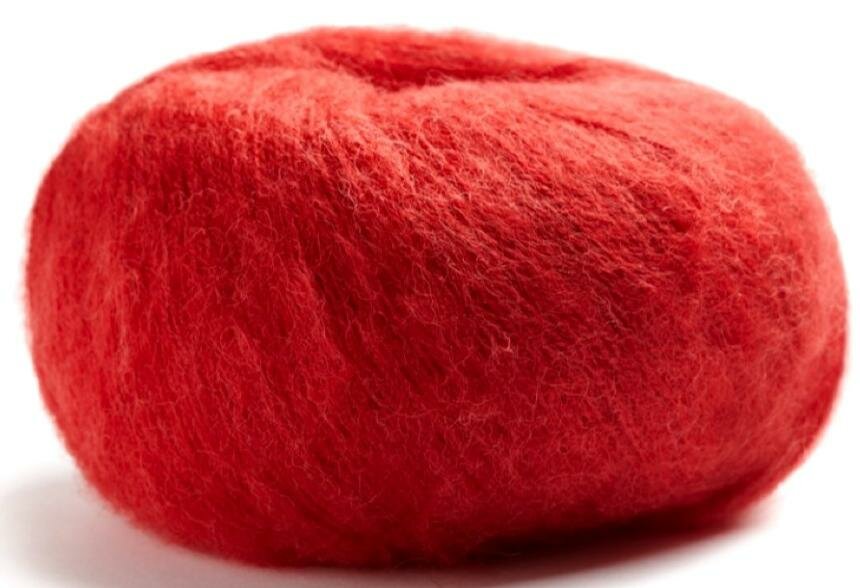 Cusi /Кузи/ пряжа Lamana, 100% альпака, 50г/225м (15, chili (чили), красный)