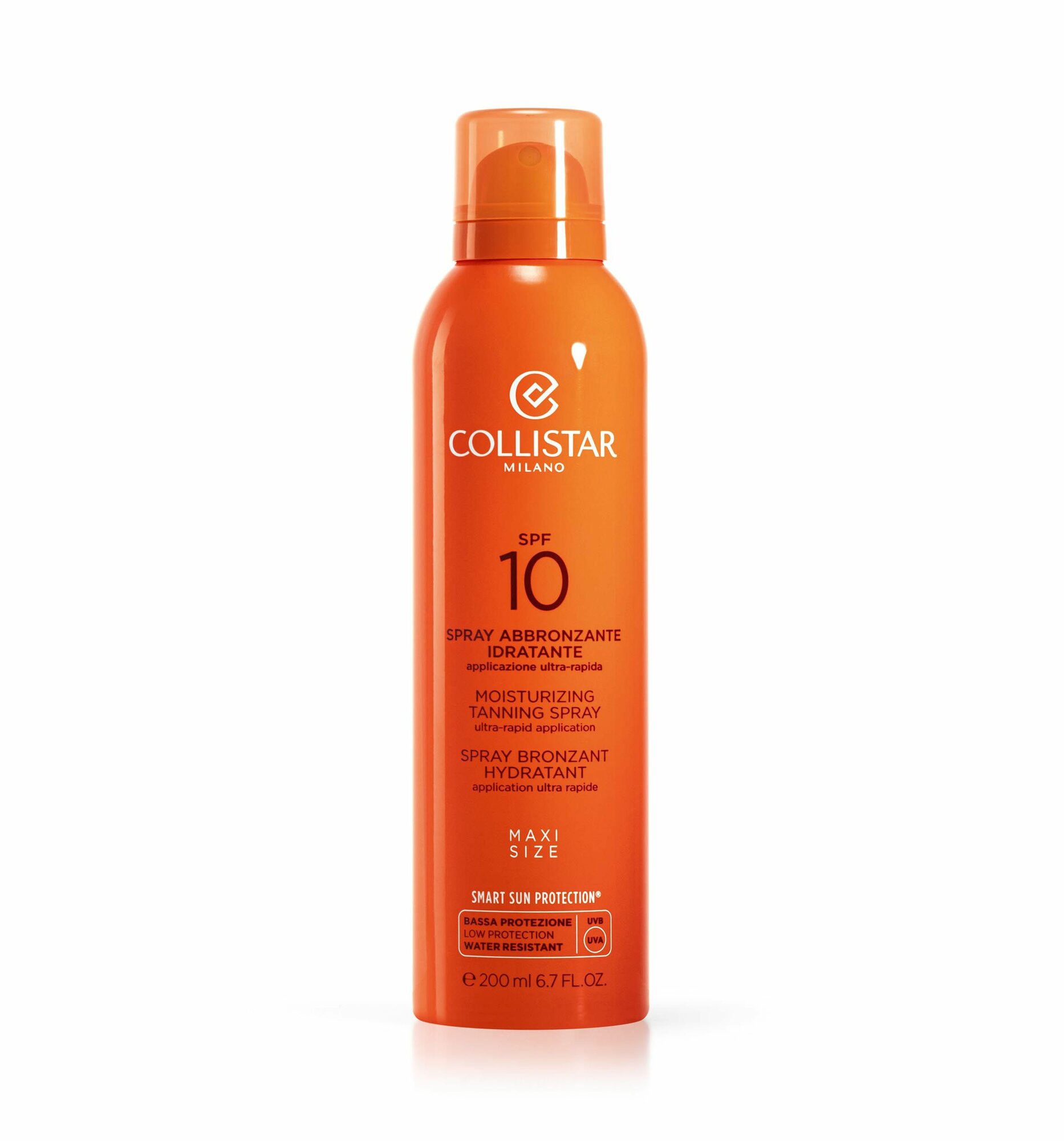 COLLISTAR Спрей для загара увлажняющий SPF10 Moisturizing Tanning Spray, 200 мл