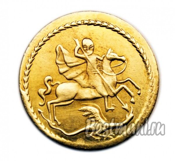 Уникальная золотая монета царской России без номинала 1719 г Петр 1 сувенирная копия бронза монеты, нумизматика, деньги для коллекции