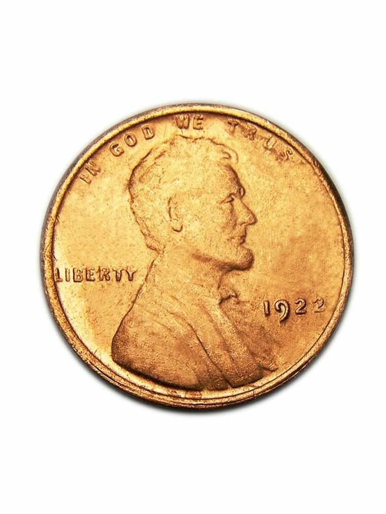 1 цент 1922 года UNC медь 1 цент Линкольн сувенирная копия монеты, нумизматика, деньги для коллекции