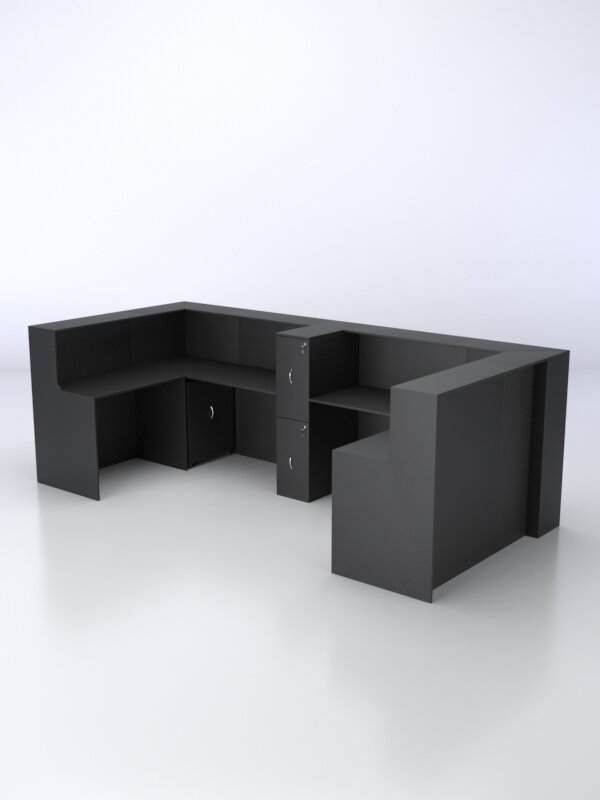 Комплект модулей №5 ресепшна "Альянс" №14, Черный. Производитель товара - компания Westcom.