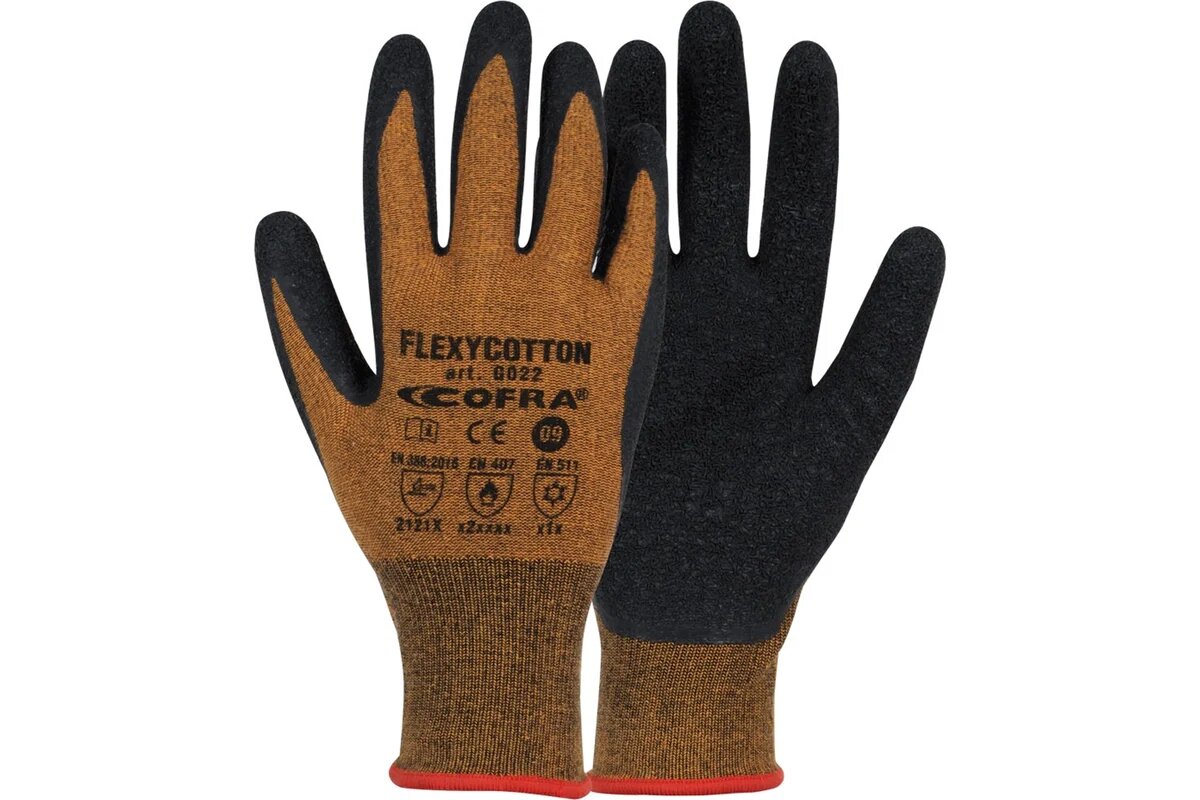 Cofra FLEXYCOTTON_10 15203 перчатки с хлопковым покрытием для захвата и чувствительности