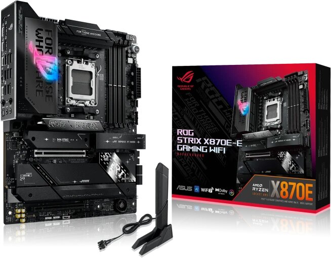 Материнская плата ASUS X870E-E ROG Strix Gaming WIFI Socket AM5