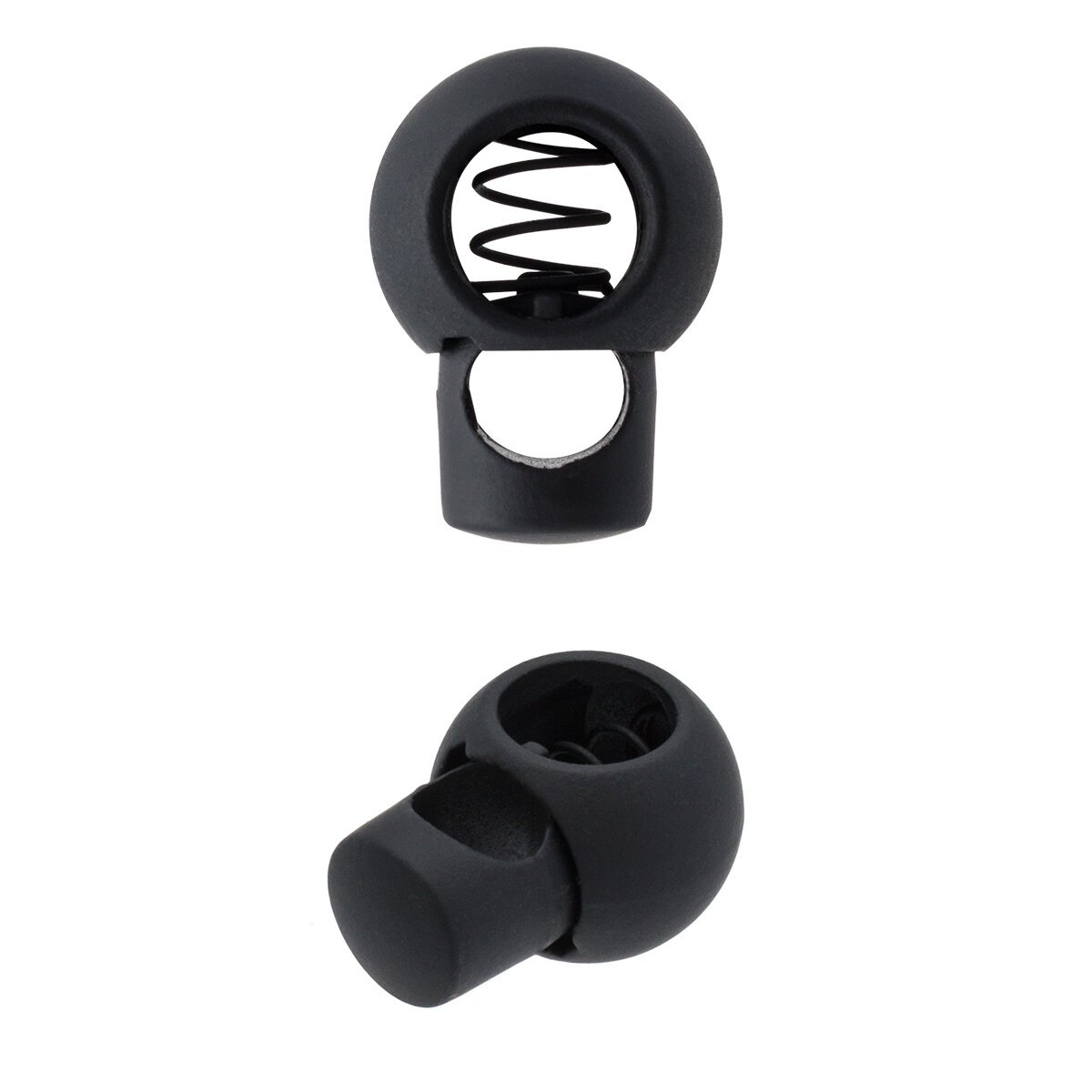 Фиксаторы для шнурков металлические 18,5х13,2мм, отв.7,0мм, упак(25шт) (пр. черный), 25 шт, MFR04