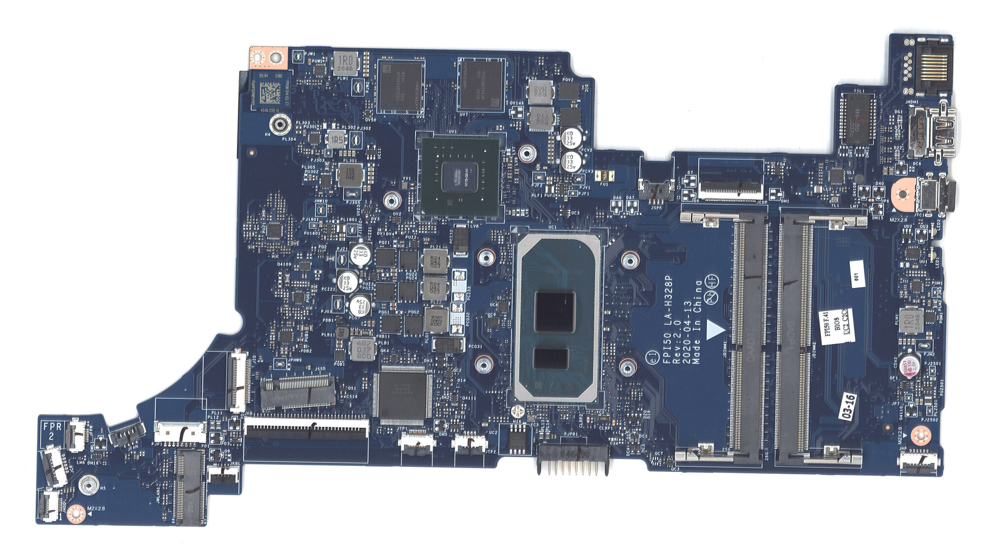 Материнская плата LA-H328P для HP 15-DW i5-1035G1U MX330