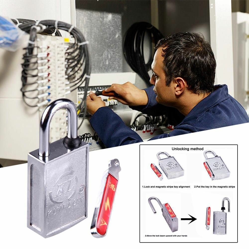 Кодовый замок 30 мм для электрощитов, влагозащищенный замок для счетчиков, навесной замок с кодом для энергосетей, антивандальный замок