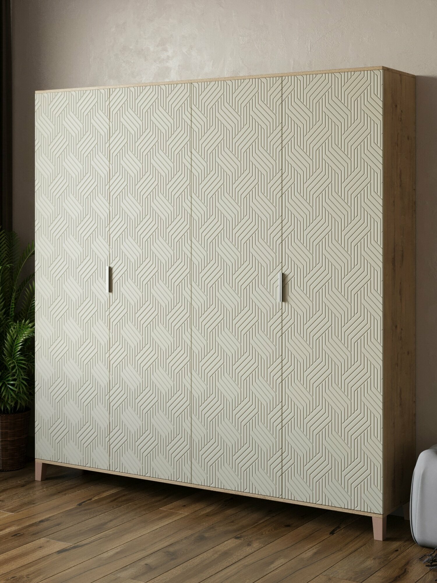 Шкаф для одежды распашной в прихожую, в спальню, на балкон, в детскую Марвин - 5 Сантьяго, 200х210х40 см