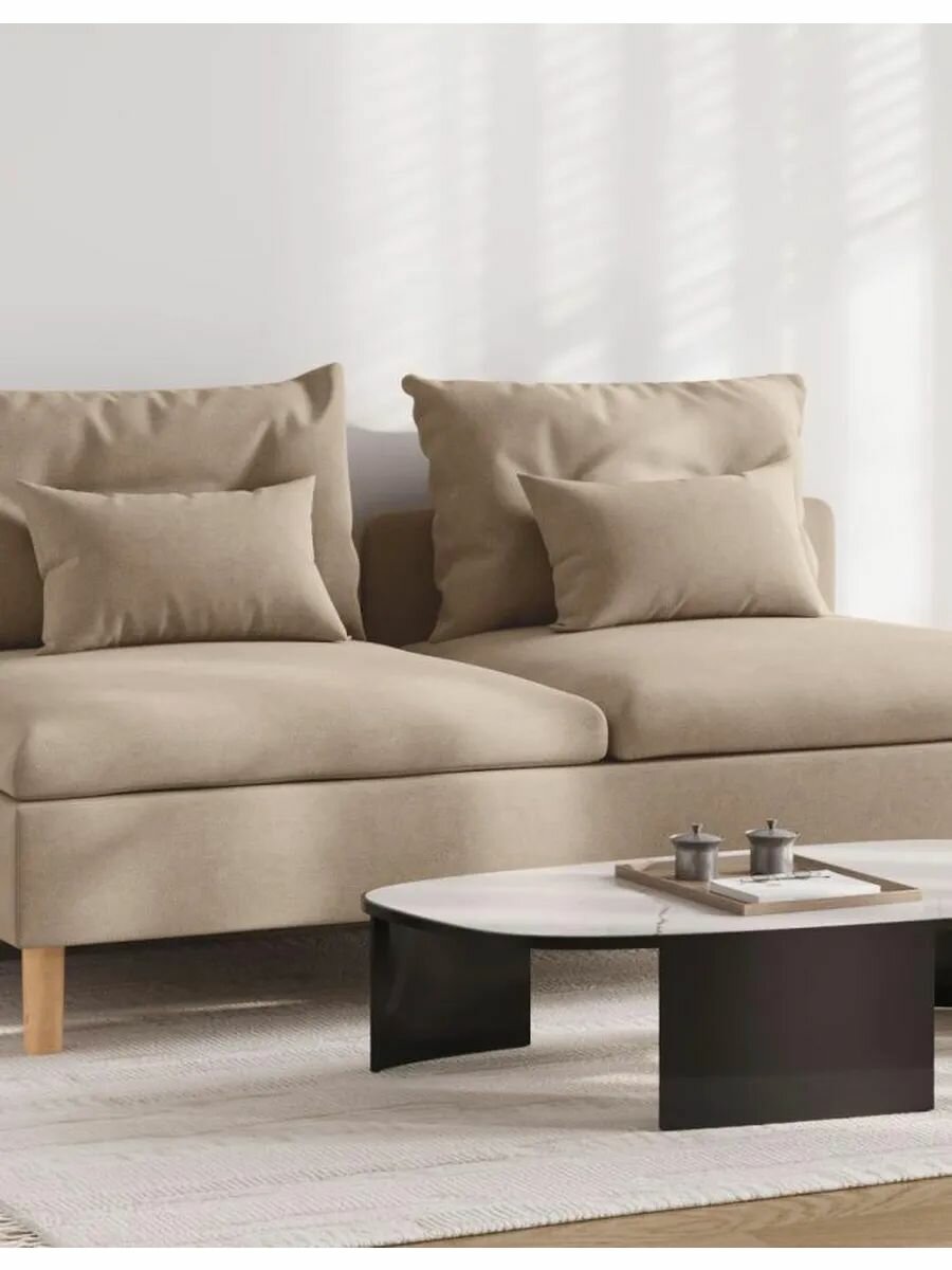 Диван прямой Армана нераскладной, плоские пружины змейка, на ножках, 188х99.5х74 см, Латте, велюр