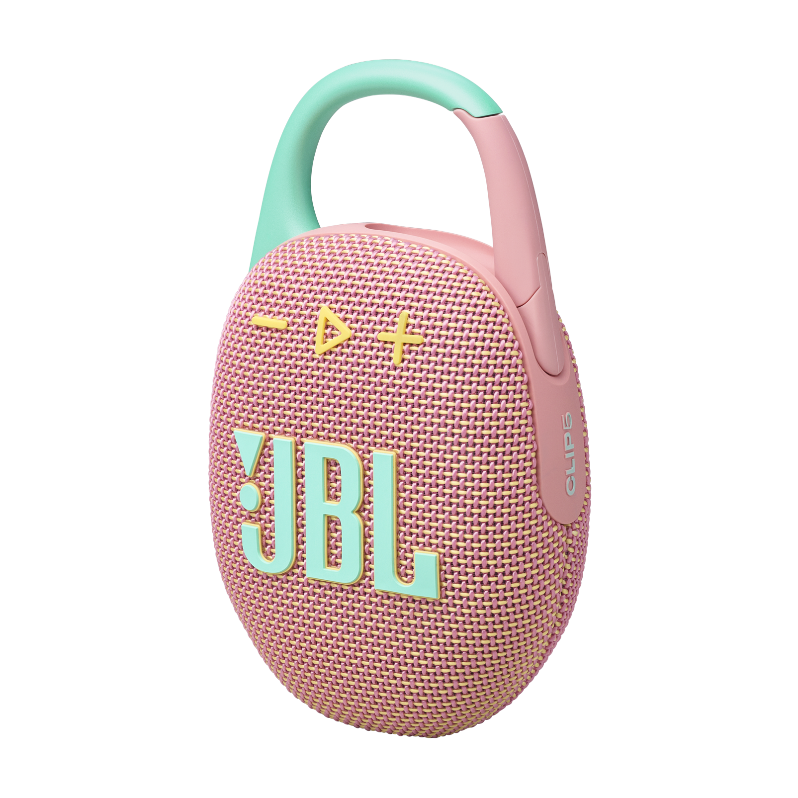 Портативная колонка JBL Clip 5, розовый, до 10 часов работы, влагозащищенная — фото 1