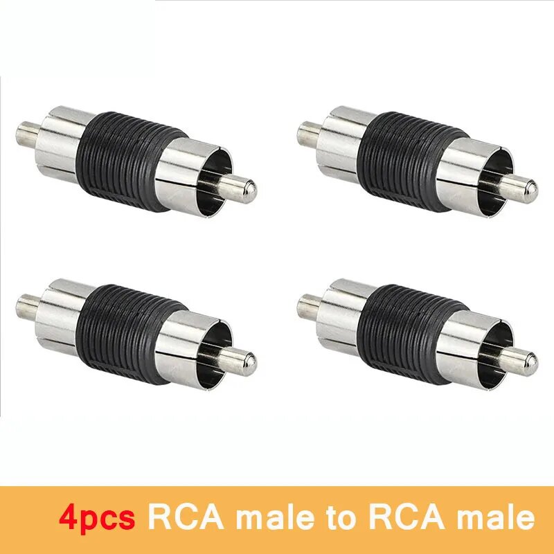 4шт RCA male to RCA male, Цвет: no.1