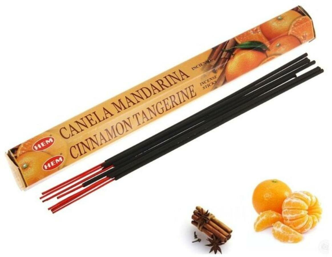 Hem Incense Sticks CINNAMON TANGERINE (Благовония корица мандарин, Хем), уп. 20 палочек.