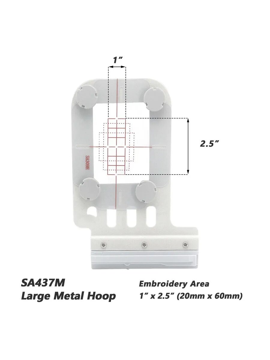 SA437M 40*60mm Магнитная рамка для вышивания для Brother и Baby Lock(Для подходящих моделей см страницу описания товара)