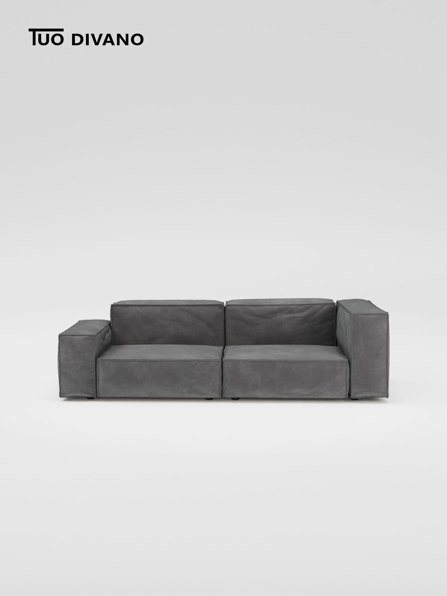Модульный диван Лофт Tuo Divano Бергамо Сталь