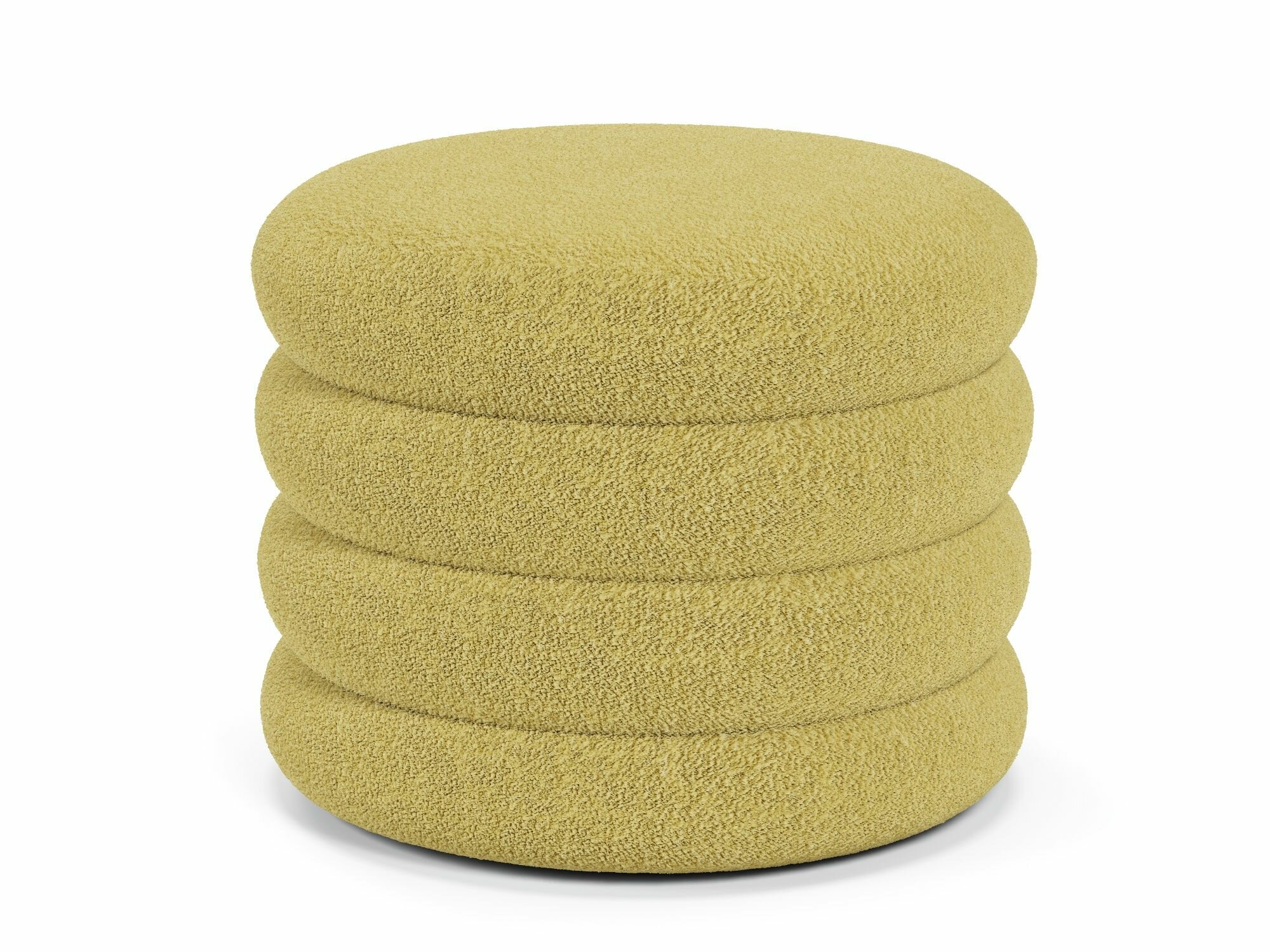 Пуф Marsello Maxi Bravo Linden (40х50), букле, цвет желто-зеленый