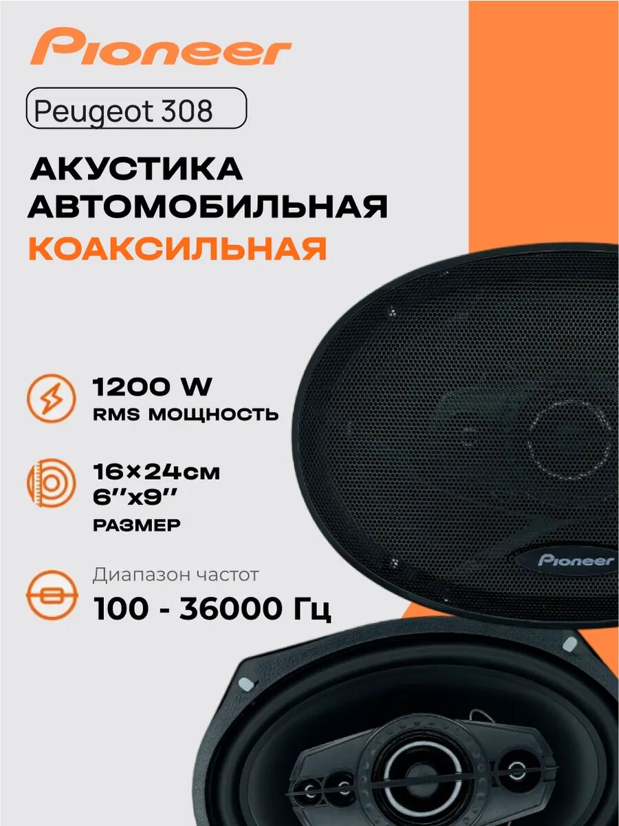 Динамики в авто овалы в машину