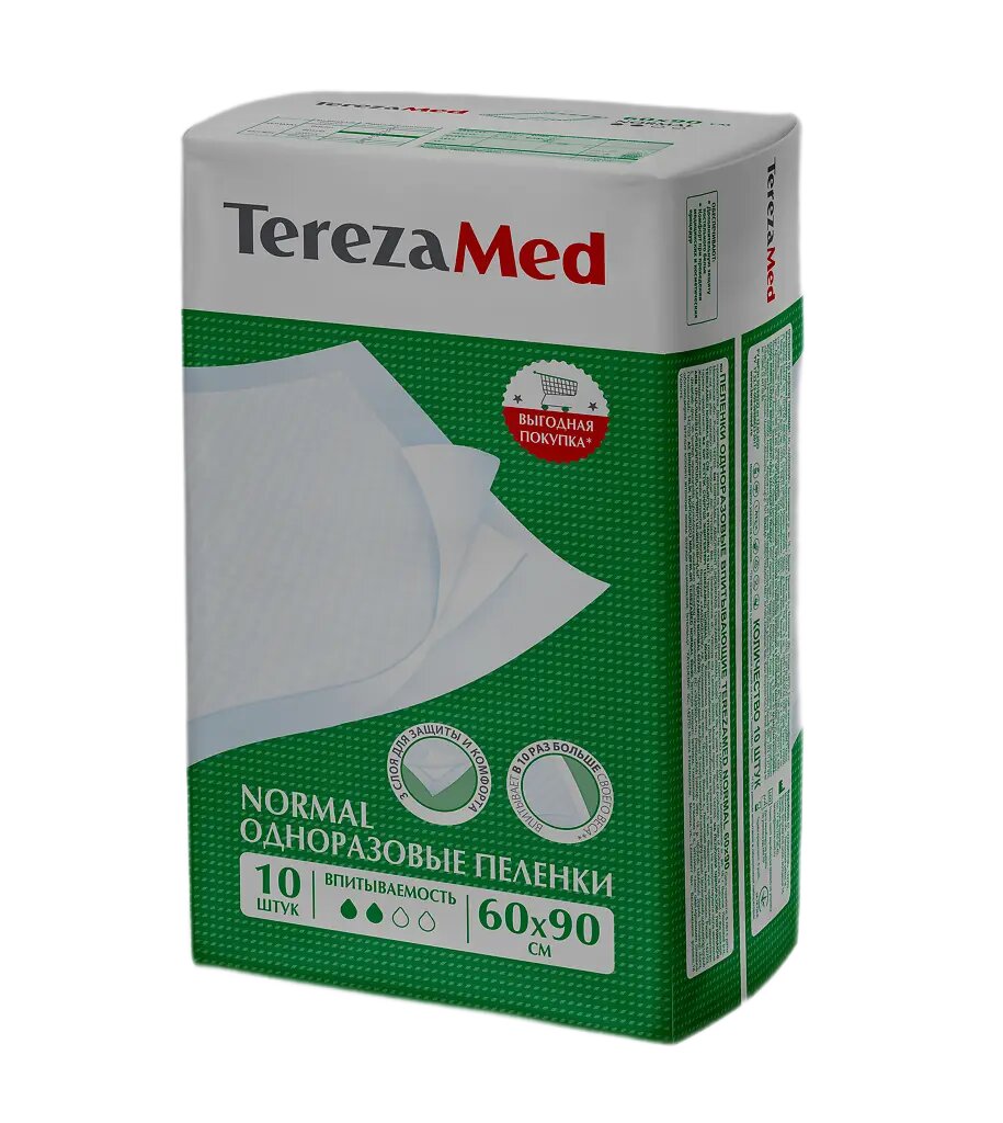 TerezaMed Пеленки одноразовые Normal 60x90 10 шт