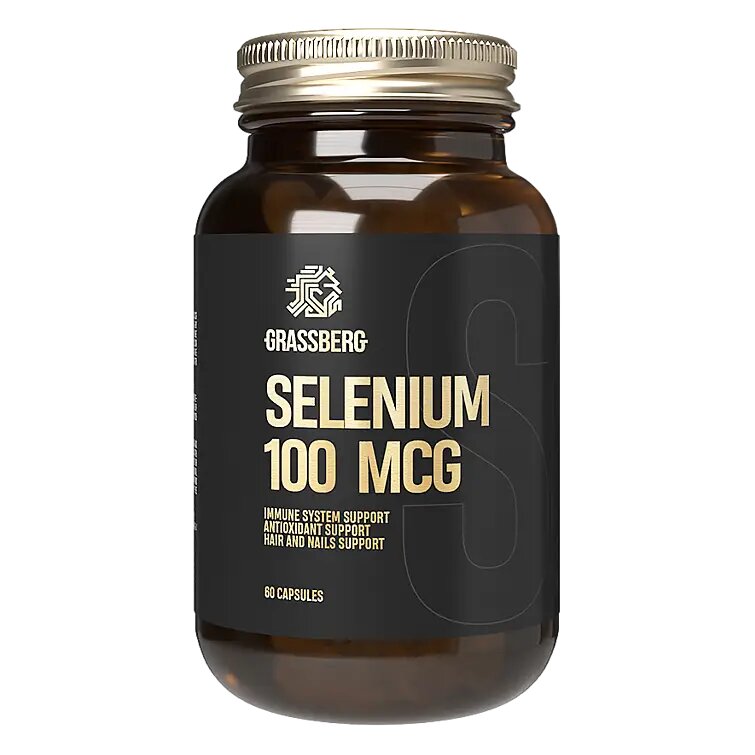 Grassberg Selenium 100 mcg / Селен 100 мкг капсулы массой 498,4 мг 60 шт