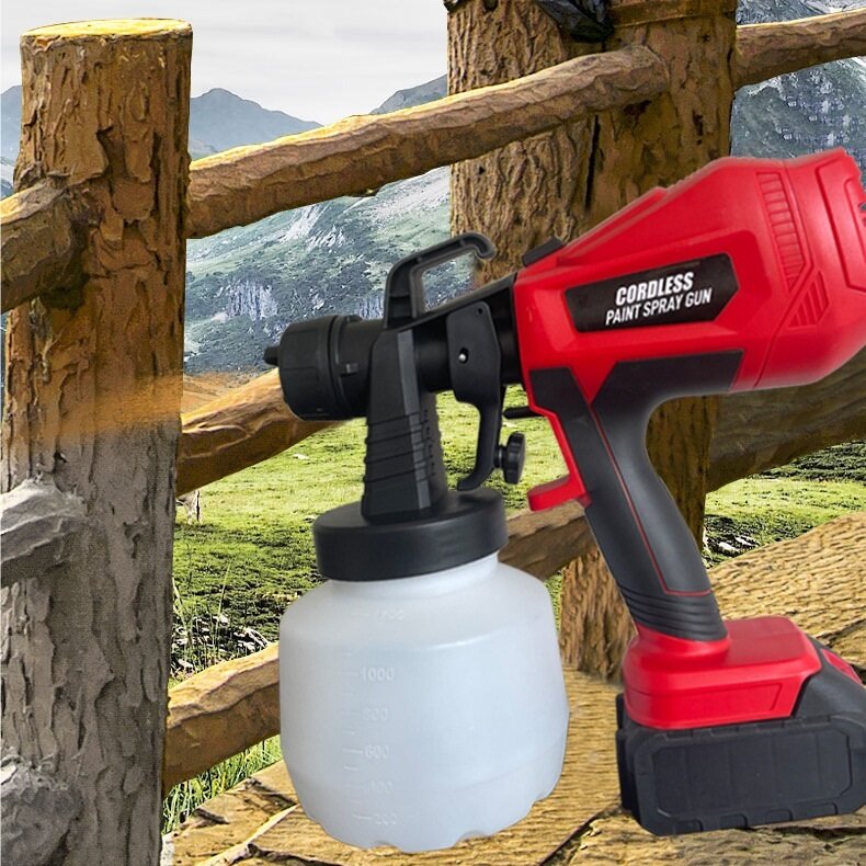 Краскопульт аккумуляторный для краски 800 мл Съемный и портативный