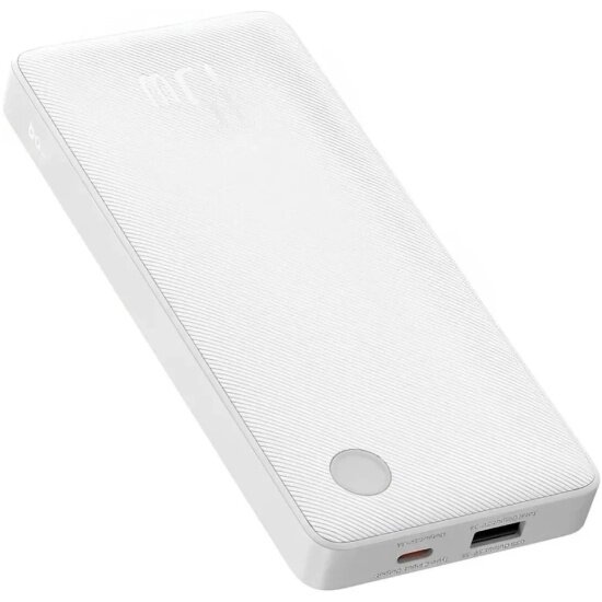 Внешний аккумулятор Baseus P10067500213-00 Airpow Lite 10000mAh 15W, белый(PPAP10A)