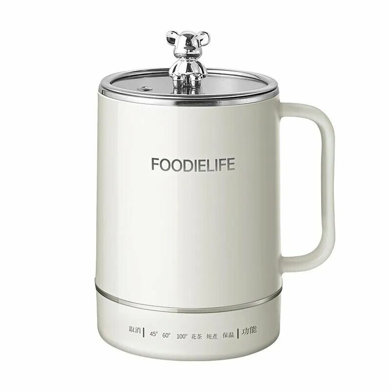 VEDYARTI Электрический чайник умная версия, светло-бежевый, слоновая кость