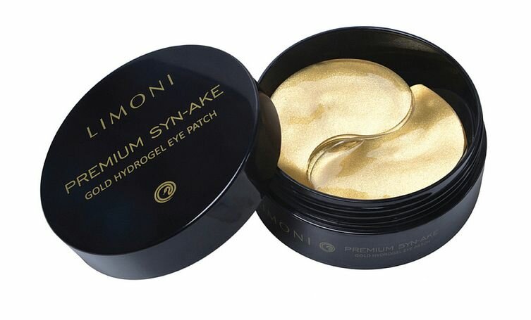LIMONI Патчи антивозрастные для век Gold Hydrogel Eye Patch со змеиным ядом, 60х1,4 г