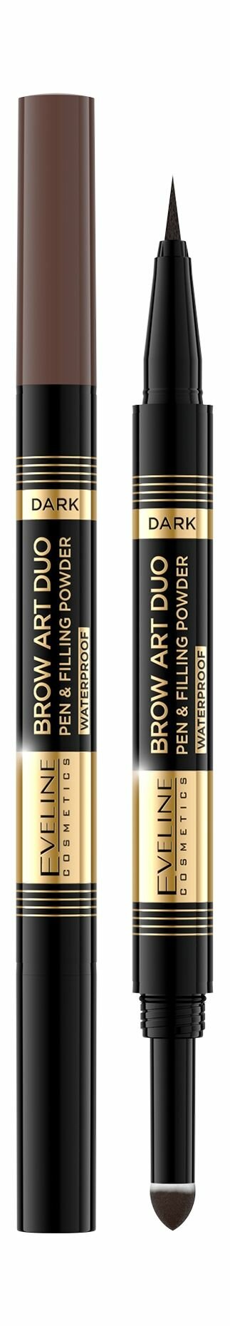 EVELINE Маркер для бровей ультратонкий водостойкий, 10 г, 03 Dark Brow