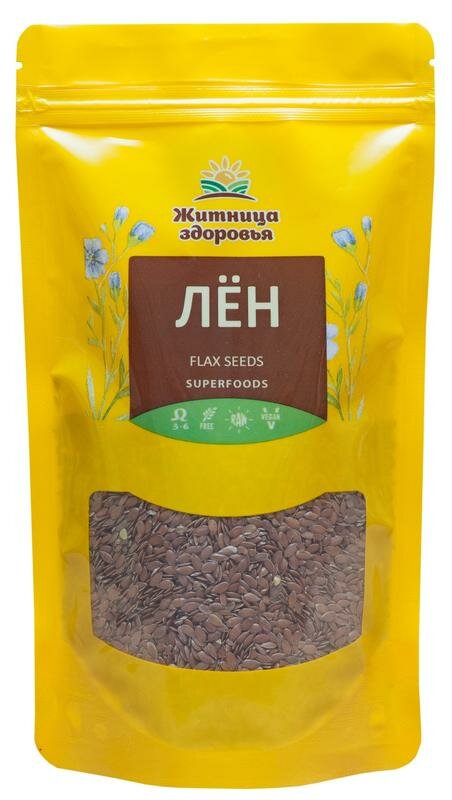 Лен коричневый семена для проращивания "Житница здоровья", 230 г
