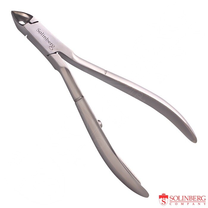 Кусачки маникюрные Solinberg 101 "Classic Line", серебристые, одинарная пружина, лезвия 6мм.