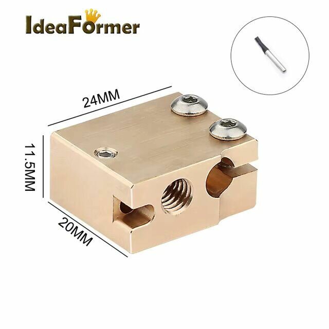 Нагревательный блок IdeaFormer VolcanoPT100Bras для 3D-принтера