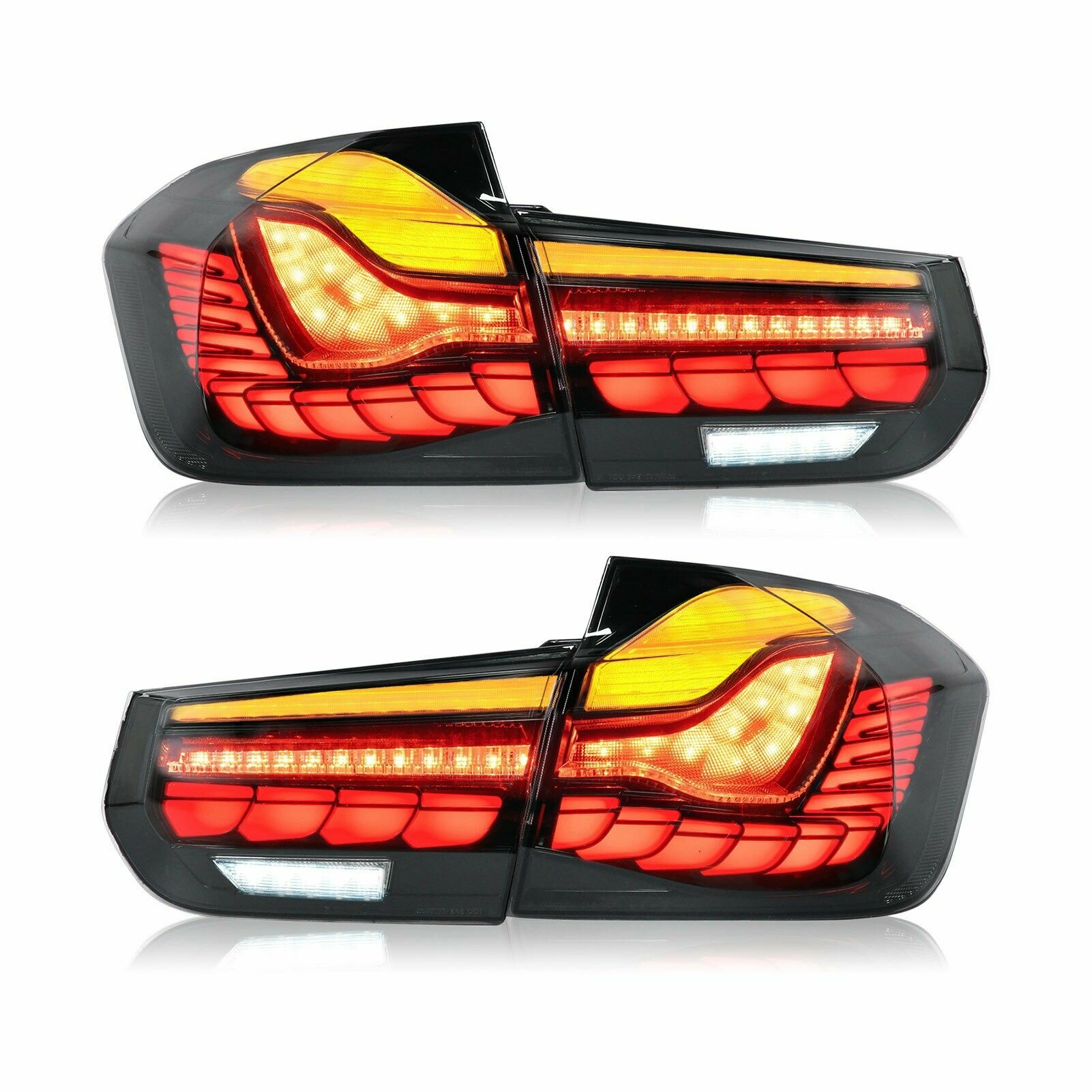 Тюнинг LED фары для BMW 3 F30 затемненные