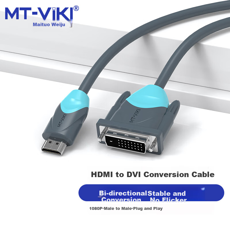 Би-направленный преобразователь HDMI в DVI 1,5 м кабель для ноутбуков PS4 телевизоров проекторов с высоким качеством