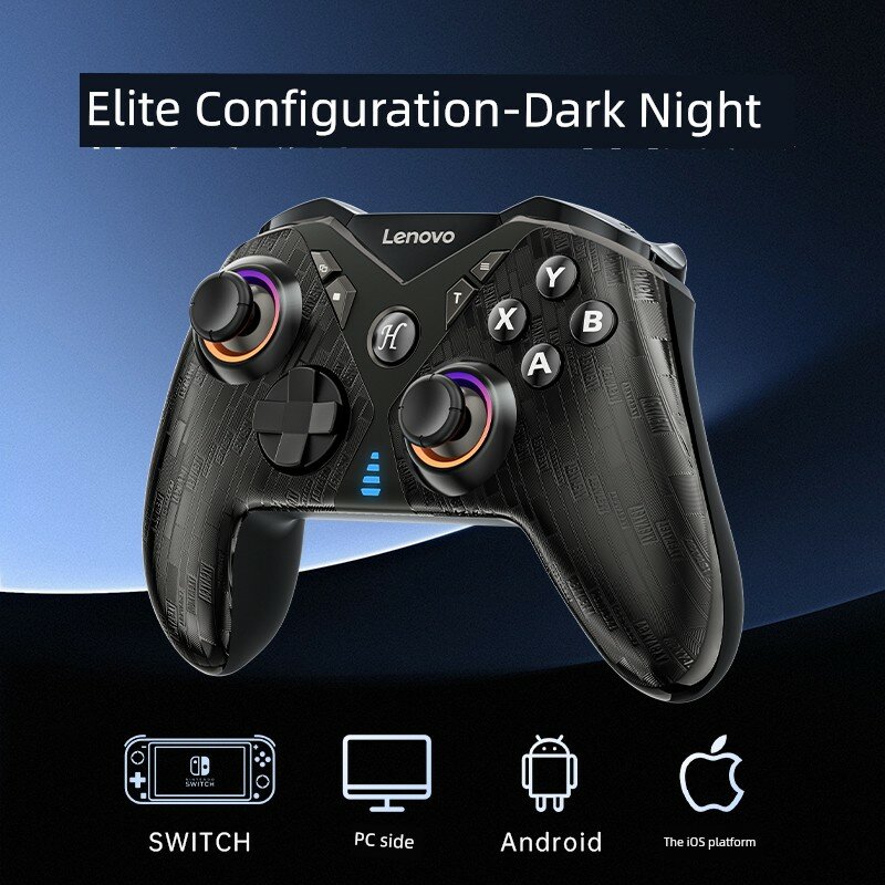 Legion Y7 беспроводной игровой джойстик с Bluetooth для Nintendo Switch, ПК, iPad, iPhone, Xbox, Steam - Ночная черная
