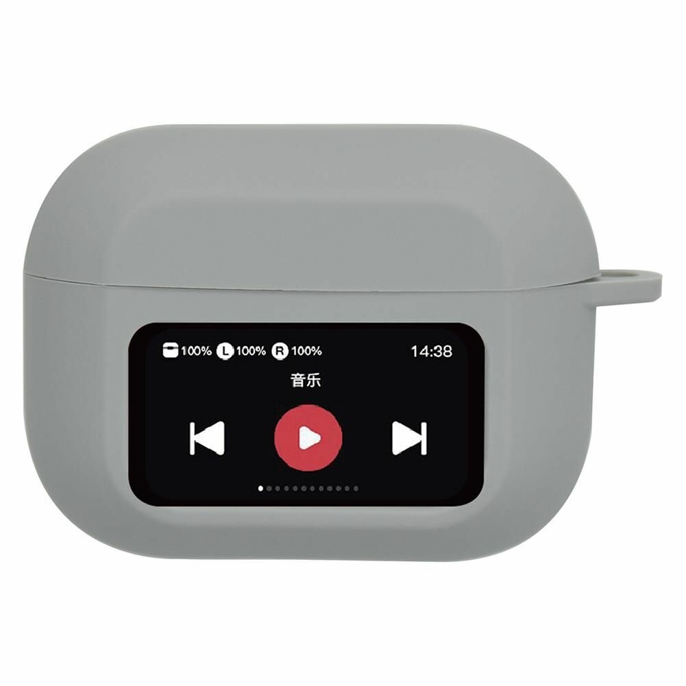 Беспроводной чехол для наушников Bluetooth, силиконовый защитный чехол для AirPods A9pro с экраном