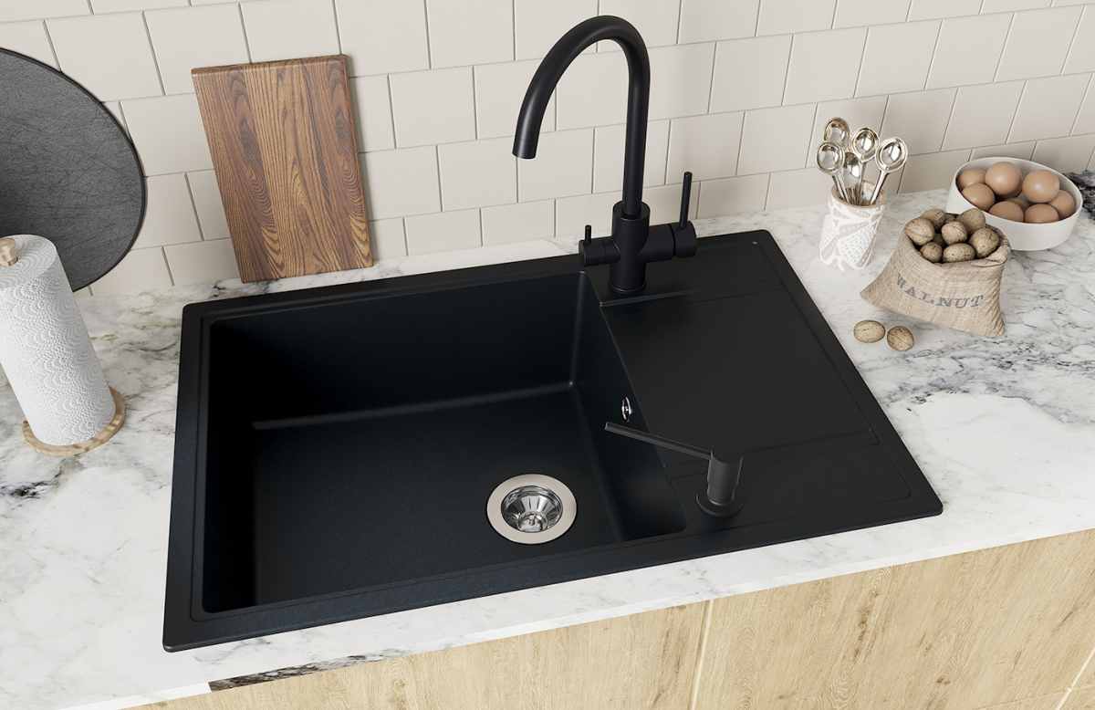 Кухонная мойка Florentina Липси 780 XL черный FG 20.505. D0780.102