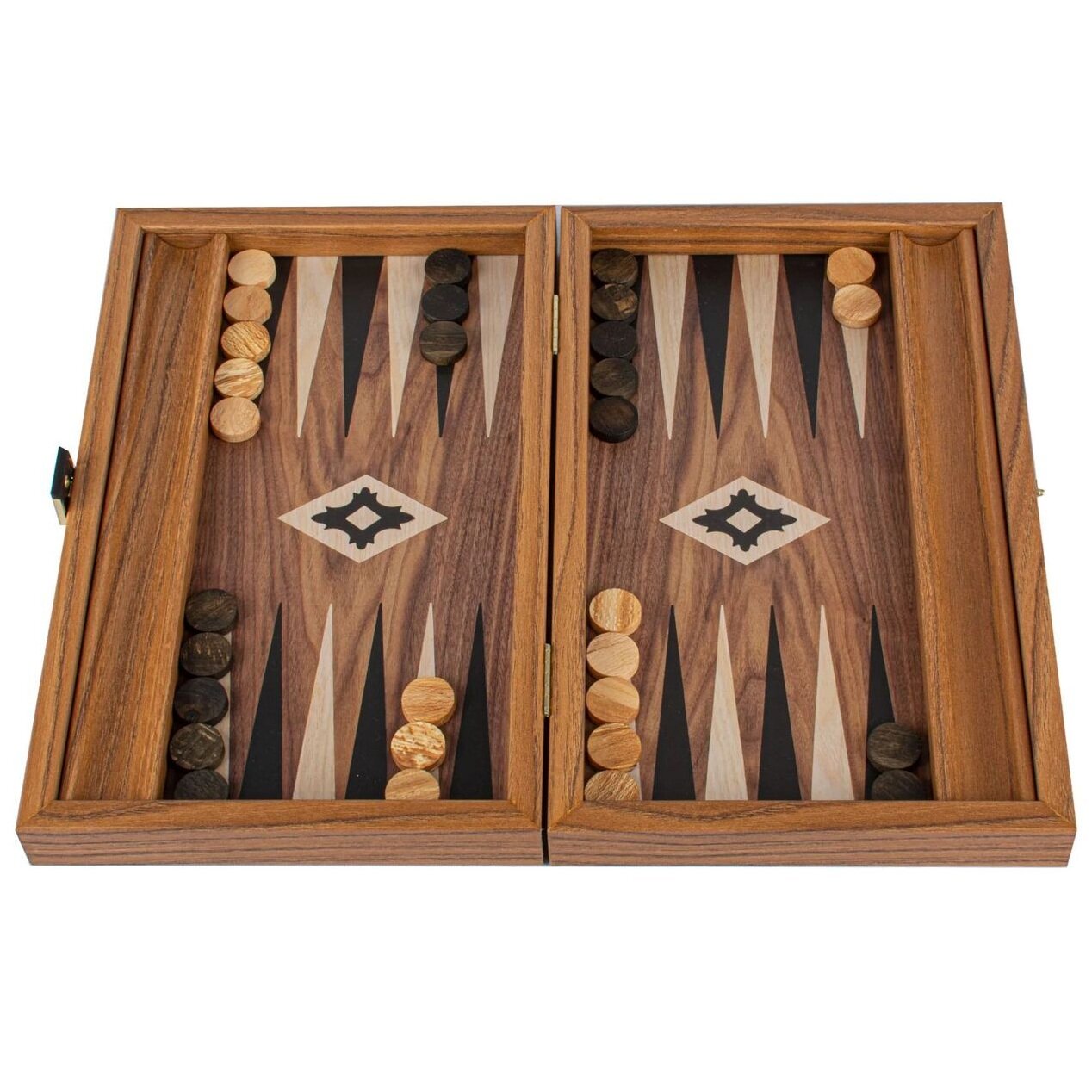 Нарды Manopoulos Handcrafted Walnut Replica Wood Backgammon Set BXL3KK