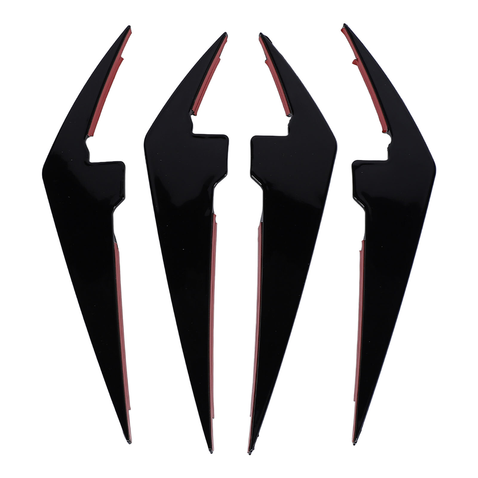 4pcs передний бампер боковой бампер Canards Splitter Fins Car Coxy Coster для 3 серии G20 G21 Lci M Sport 2023+ глянцевый черный