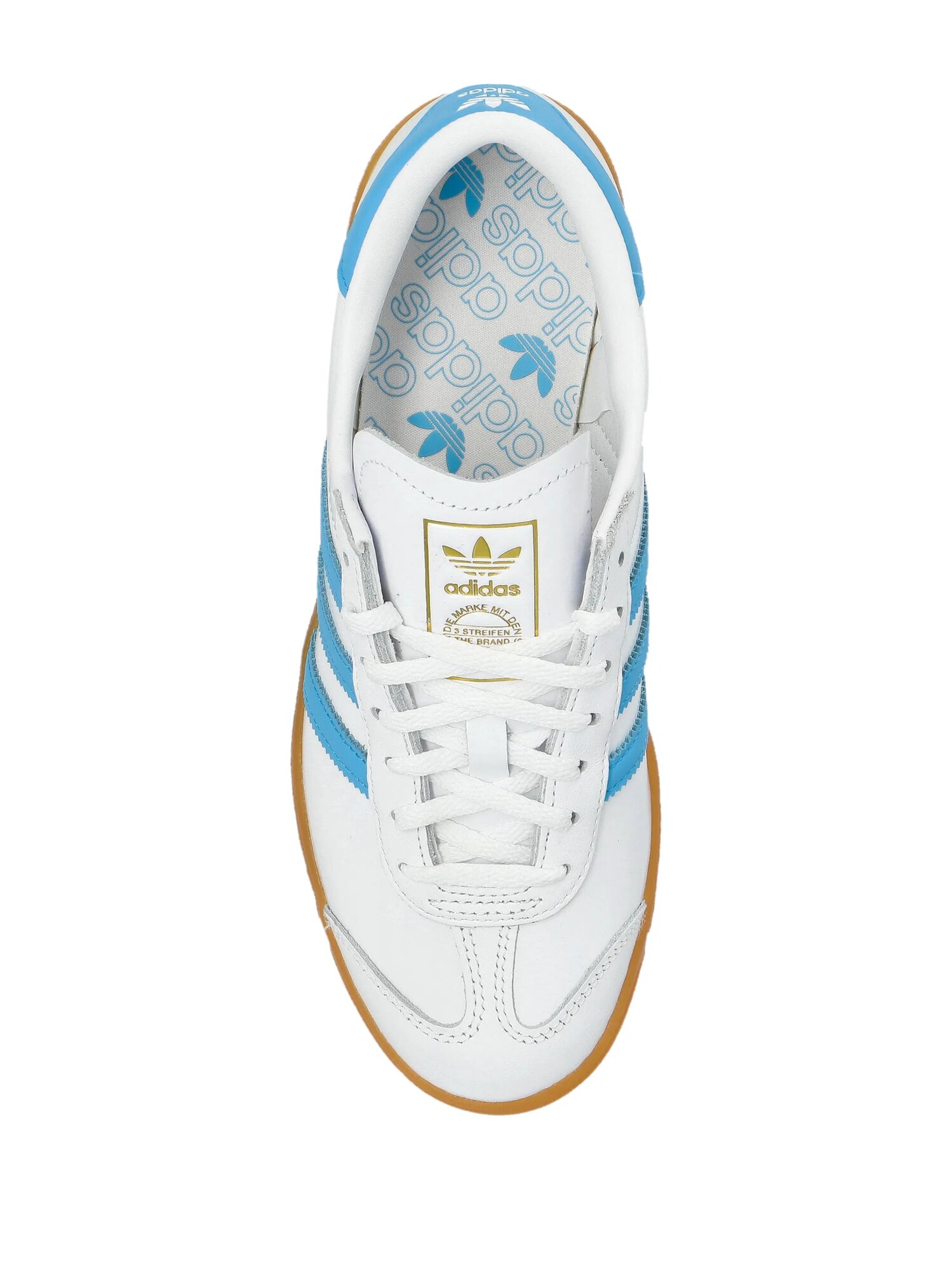 Кроссовки adidas Hamburg, размер 7.5 US, бежевый/белый — фото 1