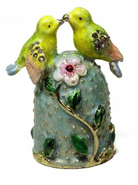 Наперсток Птицы парочка коллекционный Фаберже