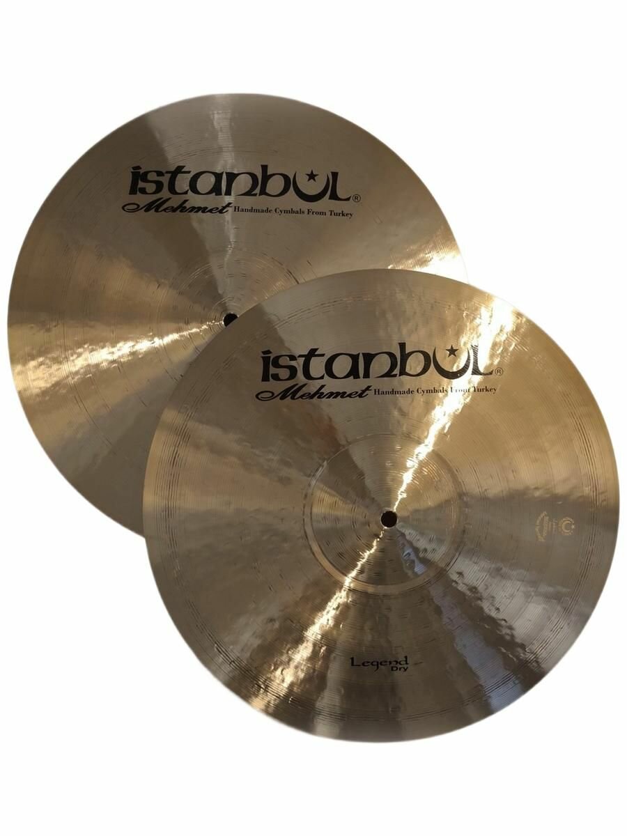 Тарелка для барабанов Istanbul Mehmet Legend Dry Hi-Hat 16 дюймов, колокольная бронза В20, ручная ковка.