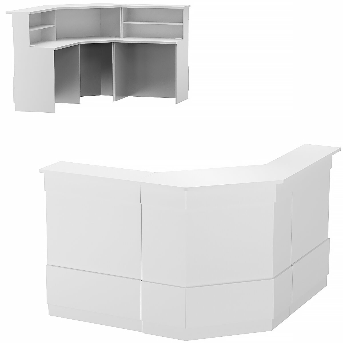 Комбинация Ресепшнов Сеть №1-3-1, Cерый. Производитель товара - компания ТОБ.