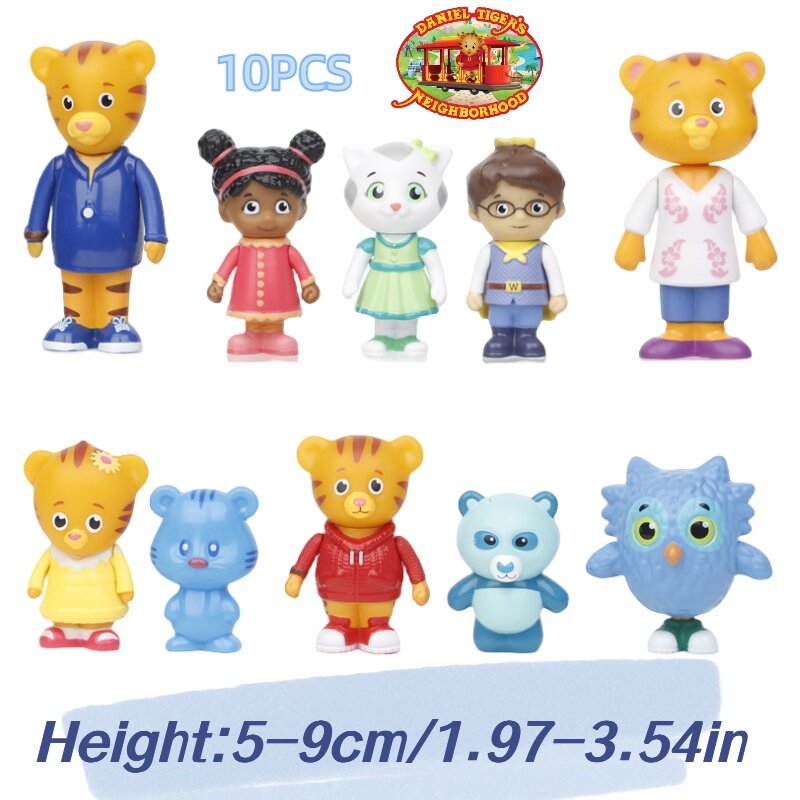 Pazela Маленький тигр Даниэль коллекционирование 10 вариантов материал ПВХ подходит для детской игровой комнаты размером 5-9 см.